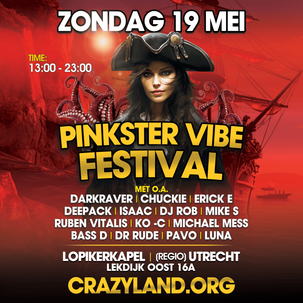 Crazyland Events | Pinkster Vibe Festival Pirates of the Caribbean 19. ...